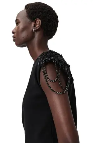 ALLSAINTS Shona Beaded Sleeveless Top