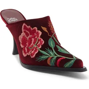 Embroidered Mules Clogs For Women