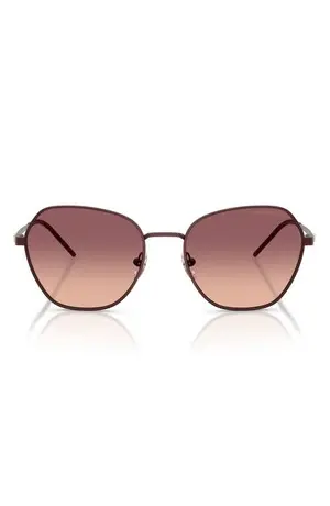 Emporio Armani 55mm Irregular Sunglasses - Bordeaux/pink Violet