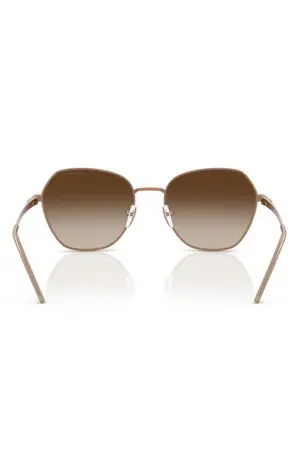 Emporio Armani 55mm Irregular Sunglasses - Matte Tundra/brown Gradient
