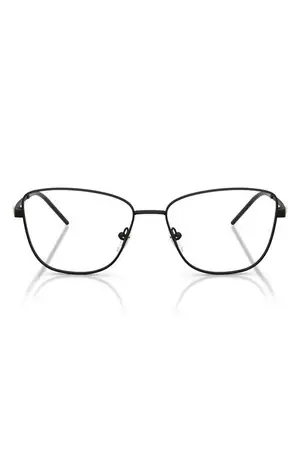 Emporio Armani 55mm Irregular Optical Glasses - Matte Black/demo Lens