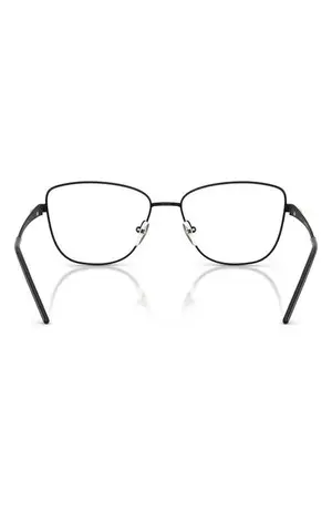 Emporio Armani 55mm Irregular Optical Glasses - Matte Black/demo Lens
