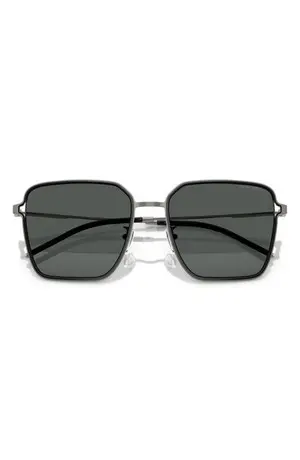 Emporio Armani 57mm Square Full Rim Sunglasses