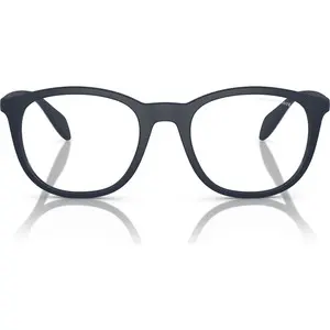 Emporio Armani 53mm Phantos Optical Glasses - Matte Blue /clear