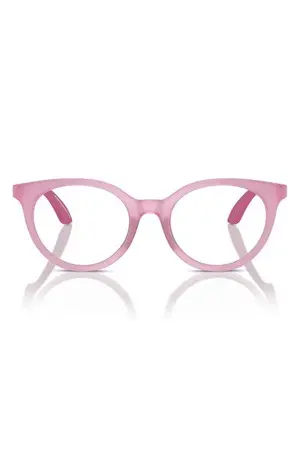 Emporio Armani 47mm Phantos Optical Eyeglasses - Shiny Pink/demo Lens