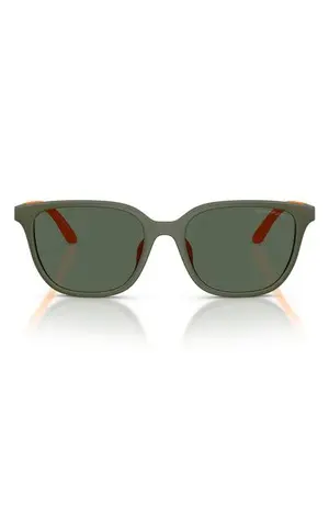 Emporio Armani 49mm Pillow Sunglasses - Matte Green/dark Green
