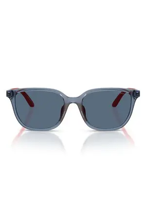 Emporio Armani 49mm Pillow Sunglasses - Transparent Blue/dark Blue