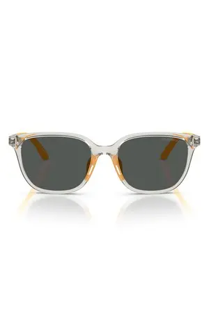 Emporio Armani 49mm Pillow Sunglasses - Transparent Grey/dark Grey