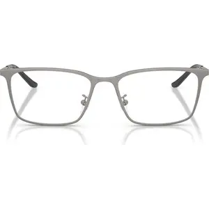 Emporio Armani 55mm Pillow Optical Glasses - Matte Gunmetal/demo Lens