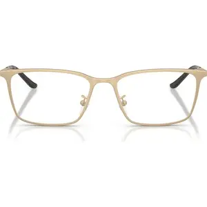 Emporio Armani 55mm Pillow Optical Glasses - Pale Gold/demo Lens