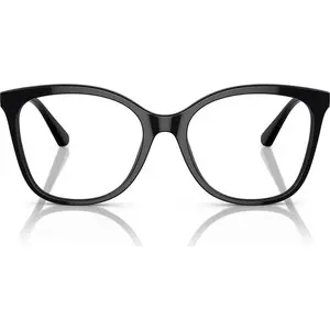 Emporio Armani 54mm Square Eyeglasses - Shiny Black/demo Lens