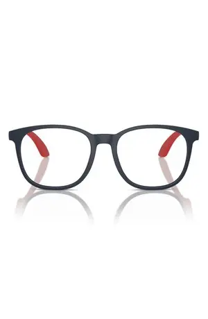 Emporio Armani 49mm Phantos Optical Glasses - Matte Blue /demo Lens