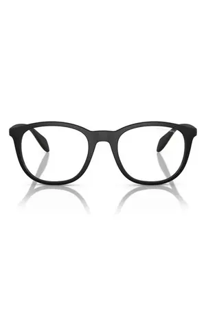 Emporio Armani 52mm Phantos Optical Eyeglasses - Matte Black/clear