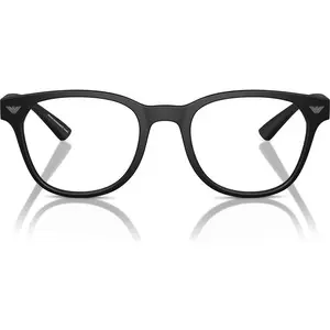 Emporio Armani 52mm Phantos Optical Glasses - Matte Black/demo Lens