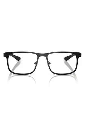 Emporio Armani 55mm Square Eyeglasses - Matte Black/demo Lens
