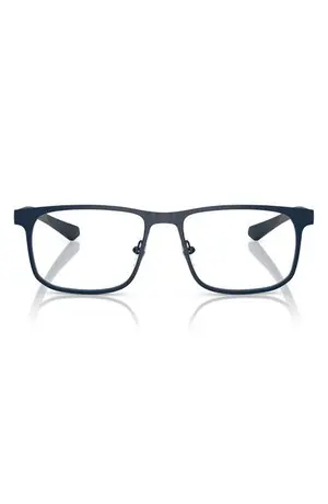 Emporio Armani 55mm Square Eyeglasses - Matte Blue/demo Lens