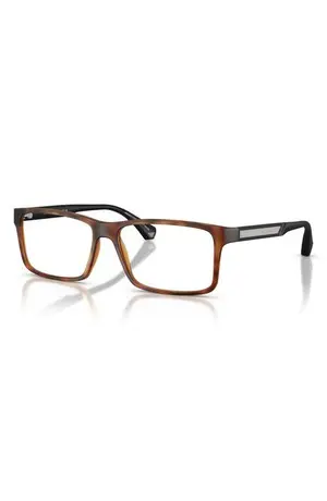 Emporio Armani 56mm Rectangle Optical Glasses
