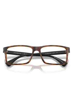 Emporio Armani 56mm Rectangle Optical Glasses