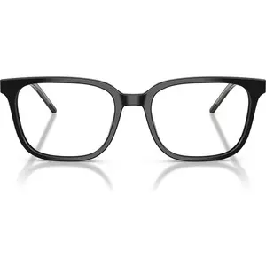 Emporio Armani 52mm Square Eyeglasses - Shiny Black/demo Lens