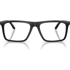 Emporio Armani 55mm Square Eyeglasses - Matte Black/demo Lens