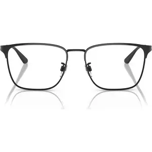 Emporio Armani 56mm Full Rim Eyeglasses - Matte Black /demo Lens