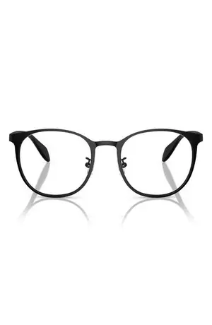 Emporio Armani 52mm Phantos Optical Glasses - Matte Black/demo Lens