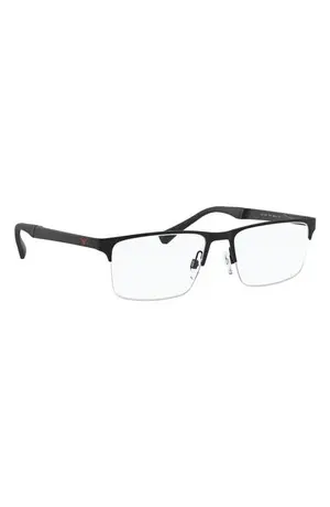 Emporio Armani 55mm Rectangle Optical Glasses