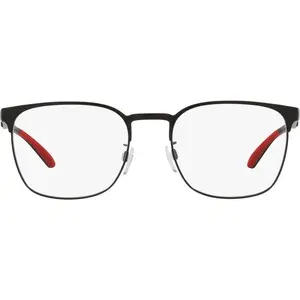 Emporio Armani 55mm Pillow Optical Glasses - Matte Black/demo Lens