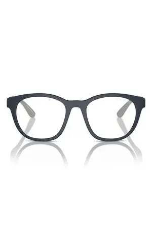 Emporio Armani 47mm Optical Glasses - Matte Blue/clear