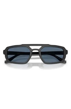 Emporio Armani 53mm Irregular Sunglasses