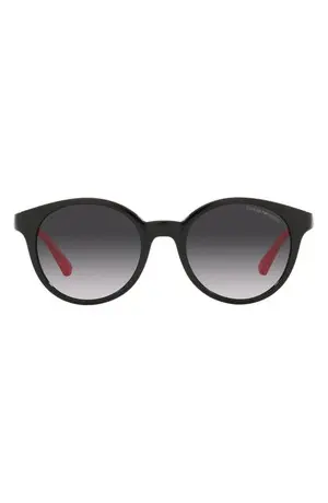 Emporio Armani 47mm Phantos Sunglasses - Shiny Black/gradient Grey