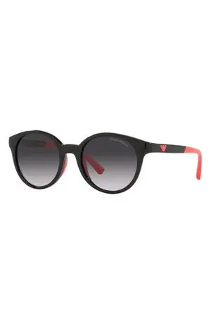 Emporio Armani 47mm Phantos Sunglasses - Shiny Black/gradient Grey