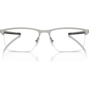 SCUDERIA FERRARI 57mm Rectangle Eyeglasses - Brushed Gunmetal/demo Lens