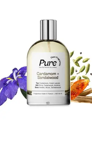LOVERY Pure Cardamom Sandalwood Eau De Parfum, Made In France - Silver/ White/ Cream/ Black