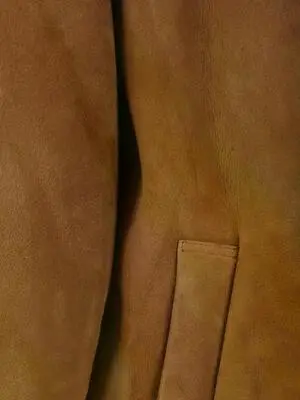 ENES Shearling-collar Double-breasted Coat