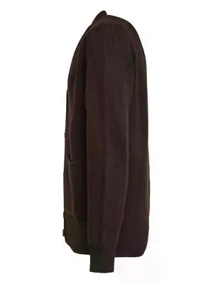 FILIPPO DE LAURENTIIS Ribbed Knit V-neck Cardigan