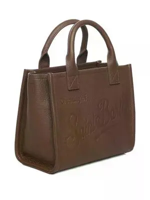 MC2 SAINT BARTH Midi Embossed Top-handle Tote Bag - Brown