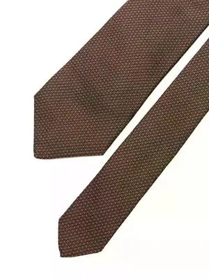 DELL'OGLIO Pointed Tip Textured Tie