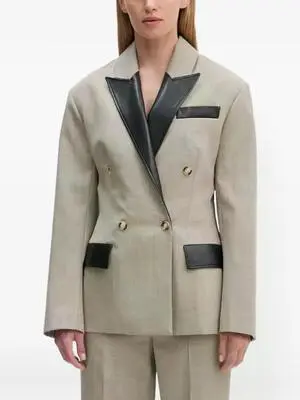 Nanushka Notched Lapel Blazers For Women