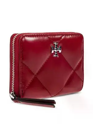 Tory Burch Kira Quilted-design Small Wallet - Red