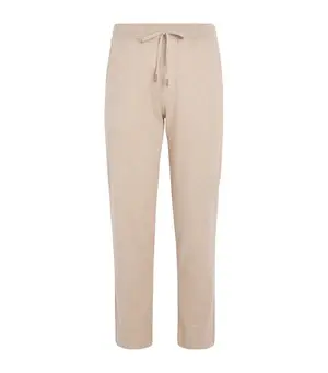 Canali Cotton-cashmere Sweatpants - Beige