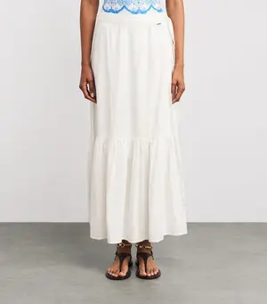 Melissa Odabash Cotton-linen Monroe Maxi Skirt