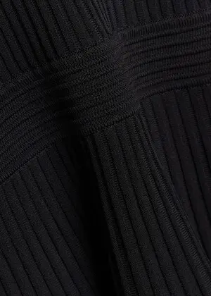 Simkhai Ribbed Knit Mini Polo Dress