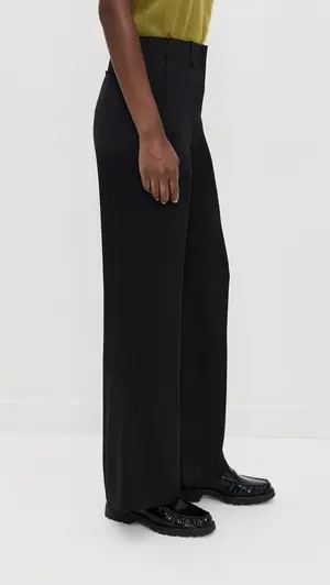 Theory Fluid Base Satin Trousers - Black