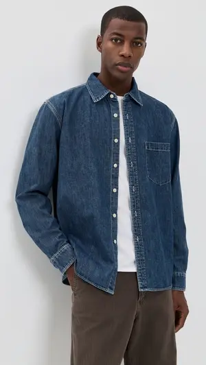 ALEX MILL Easy Shirt In Denim