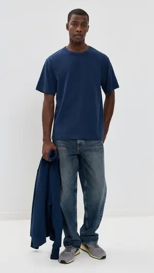 POWER GOODS Archive Tee - Navy