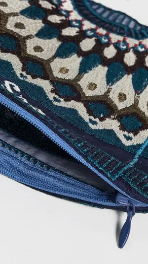 Sea Brigitte Tanaka X Antonia Fair Isle Coin Purse