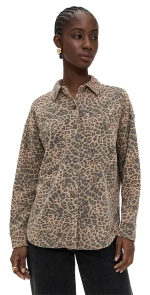 Z Supply All Day Leopard Print Jacket