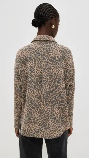 Z Supply All Day Leopard Print Jacket