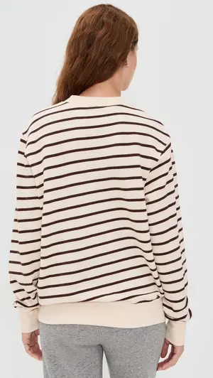 Strut This Striped French Terry Sweatshirt